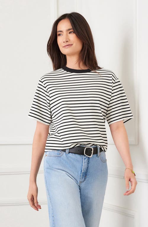 KAREN KANE Karen Kane Striped Crewneck T-Shirt